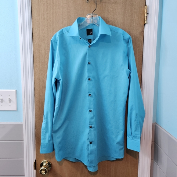 jf j.ferrar | Shirts | Jf Jferrar Blue Dress Shirt Classic Style ...